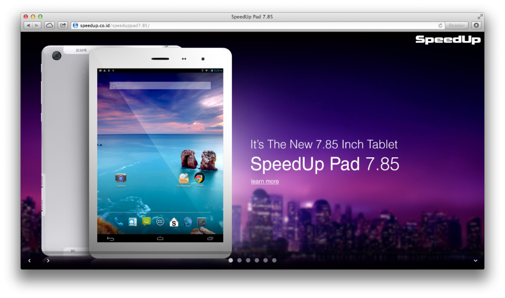 SpeedUp luncurkan tablet lokal tertipis di Indonesia