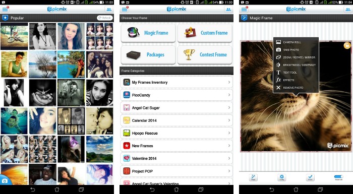 Edit dan share foto menggunakan aplikasi media sosial PicMix