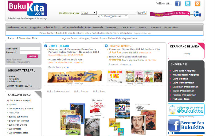 5 startup ecommerce jual buku online