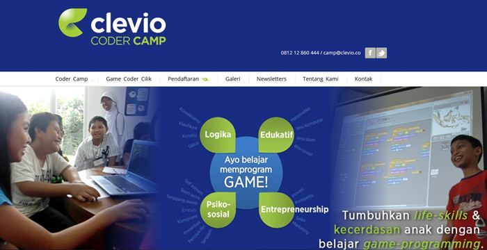 Clevio Coder Camp, sekolah coding game untuk anak