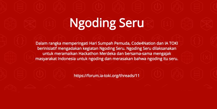 Kompetisi belajar coding Ngoding Seru