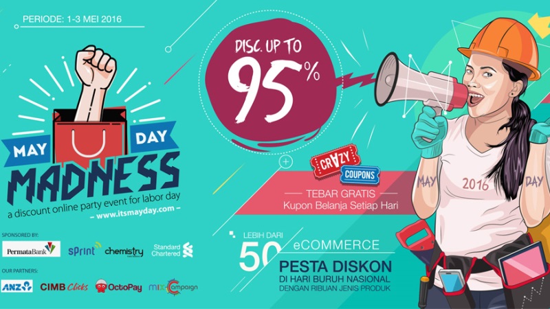Daftar Lengkap Promo dan Diskon di MayDay Madness 2016