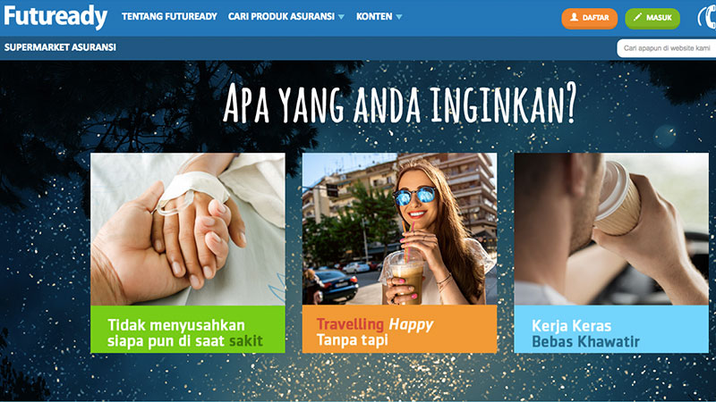 E-Commerce Asuransi dengan Premi Terjangkau Futuready