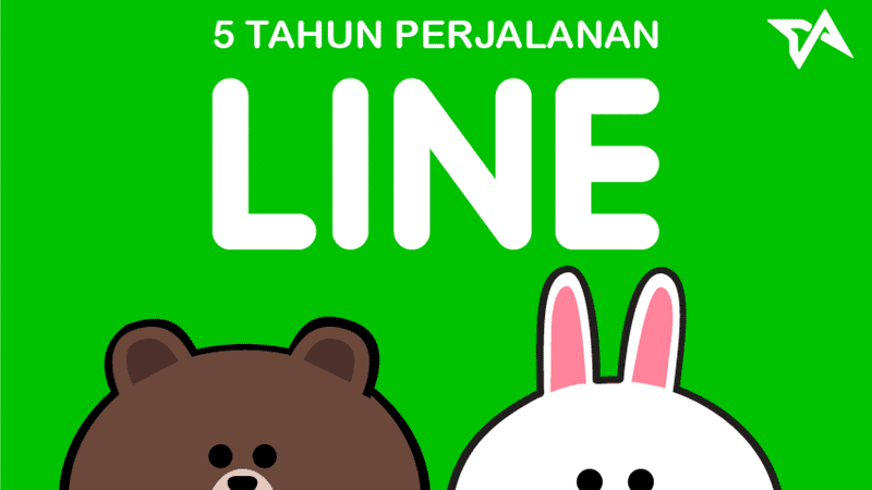 Infografis Perjalanan LINE dalam 5 Tahun