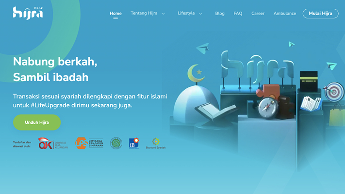 Bank Hijra Milik Fintech Syariah Alami Resmi Rilis Mobile Banking