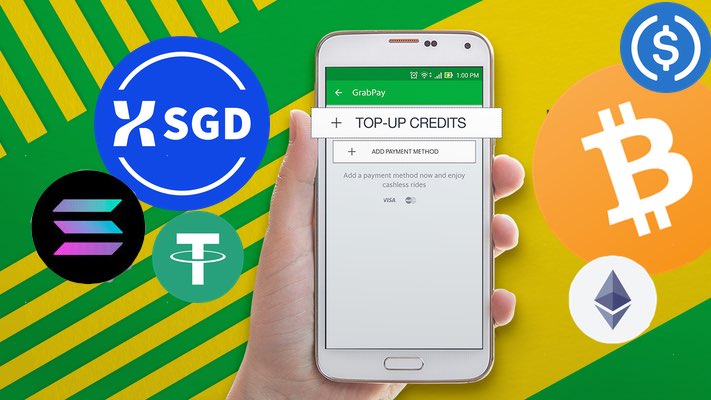 Grab tambahkan fitur top-up dompet digital pakai kripto